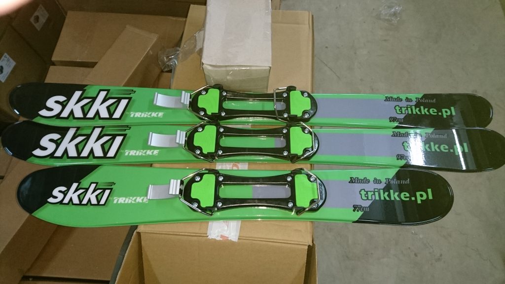 Set Ski - 2 Rear 1 Front - For Skki Green/black 2017 - Skki Trikke World
